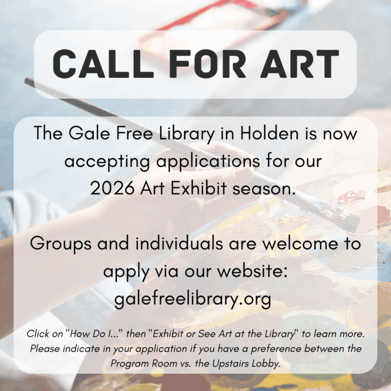 Call for Art | Gale Free Library