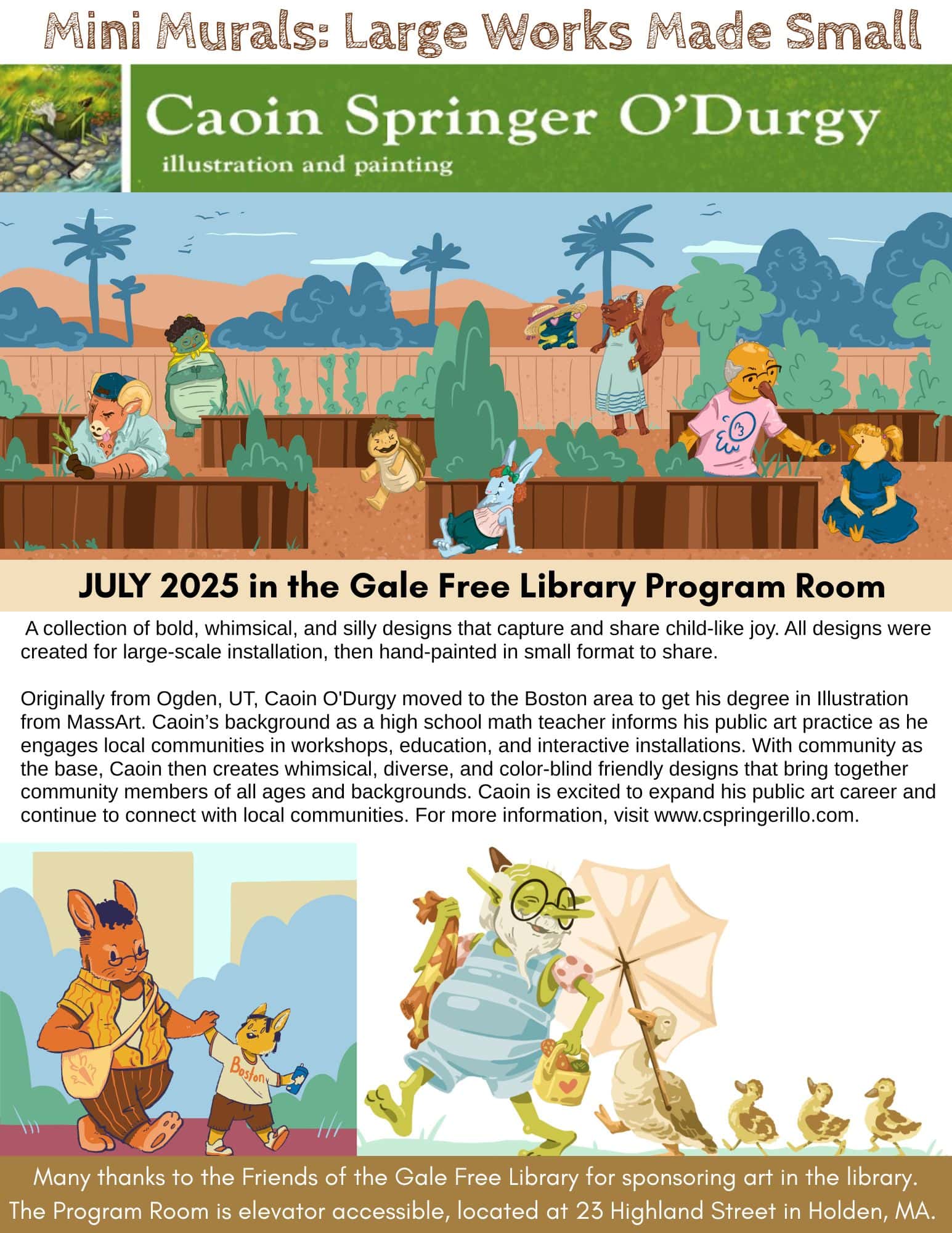"Mini Murals: A Collection of Large Works made Small" | Gale Free Library