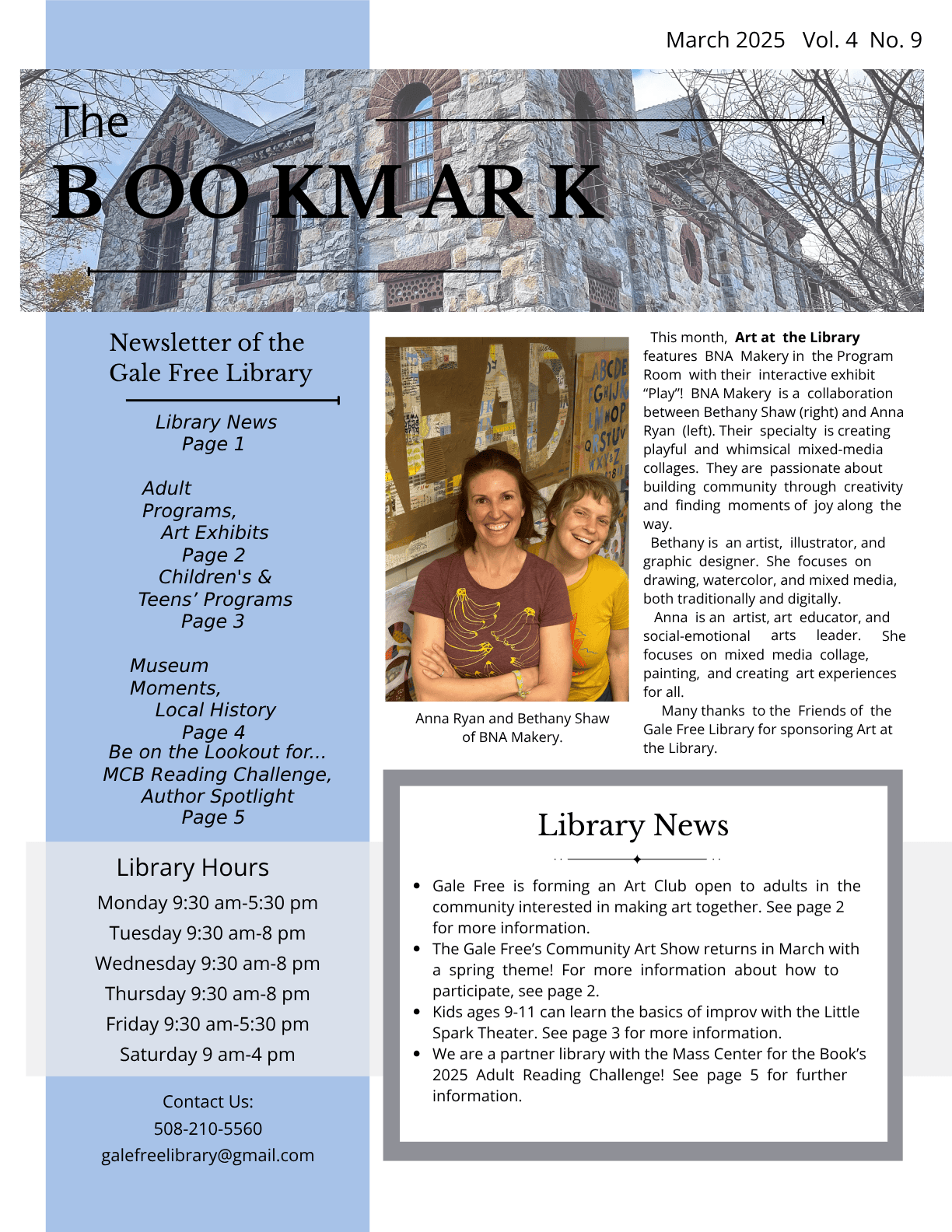 March 2025 – Gale Free Library