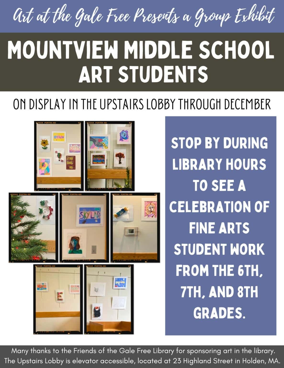 Mountview Middle School Art Shows | Gale Free Library